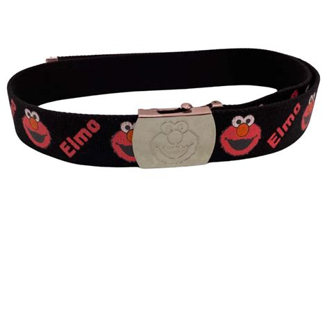 Reduced Sesame Street Elmo Unisex One Size Fits All Belt Black Red S