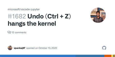 undo ctrl z hangs the kernel · issue 1682 · microsoft vscode jupyter · github