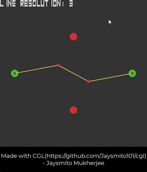 Implemented A Bezier Curve Widget In My C Library Ropengl