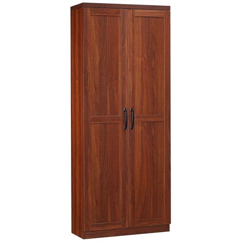 Homcom Brown 63 In H Storage Cabinet 835 540v81bn The Home Depot