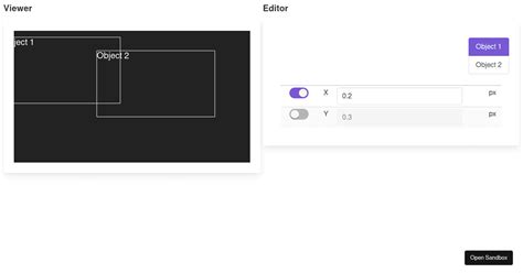 Object Editor Codesandbox