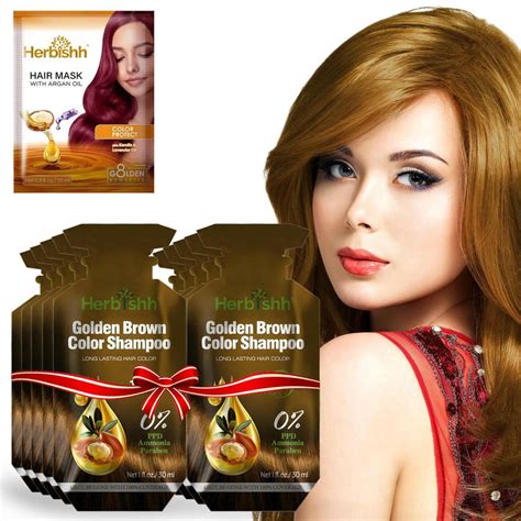 Ppd Free Hair Color Shampoo 10 Sachet Herbishh