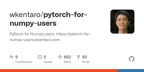 Github Wkentaropytorch For Numpy Users Pytorch For Numpy Users Pytorch For Numpy