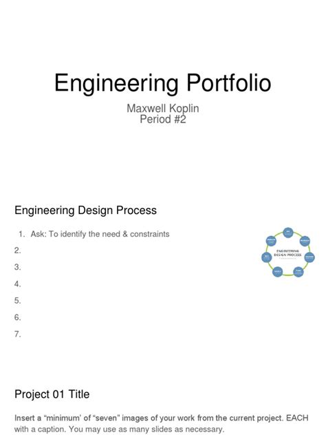 Engineering Portfolio Pdf