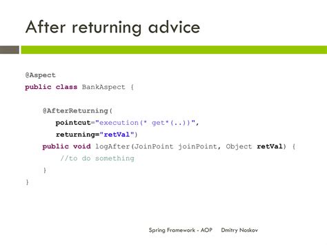 Spring Framework Aop Ppt