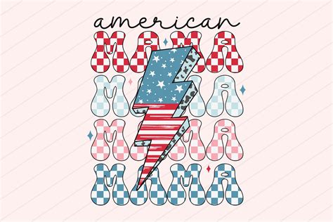 American Mama Svg Png Usa Flag Freedom Graphic By Svg Box · Creative