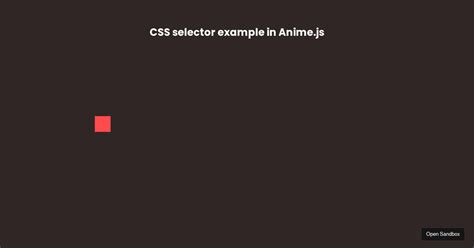 Web Dev Ref Anime Js Template Codesandbox