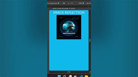 Css Image Reflection Effect With Webkit Box Reflect Property Shorts