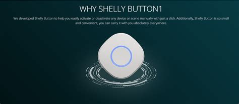 Shelly Button 1 Black Sh Shellybutb Alarm Expert