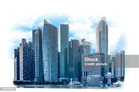 스마트 폰에 비즈니스 금융 지구와 상업의 현대적인 건물 산업 건설 및 기술 성공의 개념 개념에 대한 스톡 사진 및 기타 이미지 개념 개념과 주제 계약서 Istock