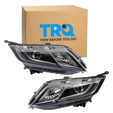 Trq Headlight Assembly Set Headlights Driver And Passenger Side