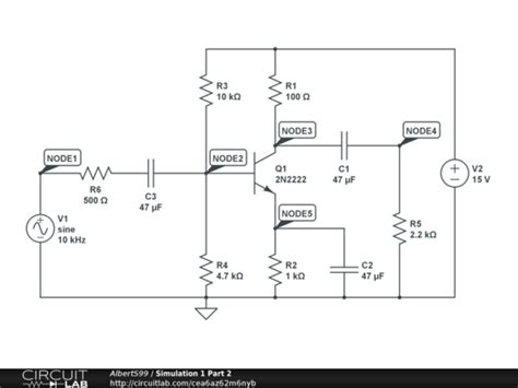 Simulation 1 Part 2 Circuitlab