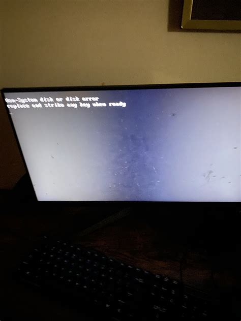 Solved “non System Disk Or Disk Error Replace And Strike Any Key Wh