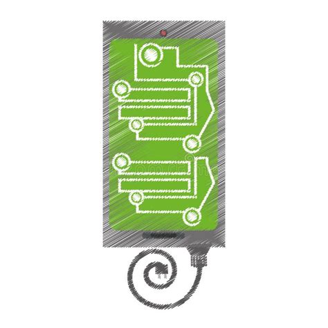 Electricity Circuit Board Drawing Stock Illustrations 863 Electricity
