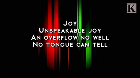 Chris Tomlin Joy To The World Unspeakable Joy Hd Lyrics Youtube