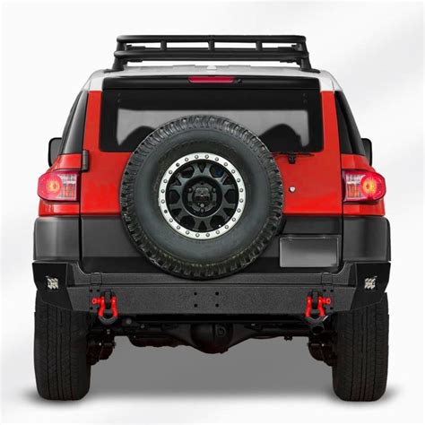 Heavy Duty Steel Rear Bumper For 2007 2014 Toyota Fj Cruiser With Led