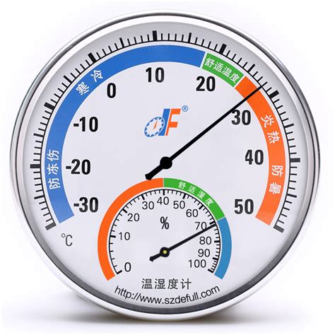 德福df家用室内温湿度计机房仓库库房工厂车间温度计台式壁挂两用 虎窝淘
