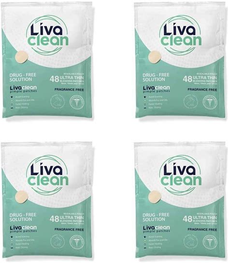192 Count 4 Pack Of 48 Livaclean Pimple Patch Acne Absorbing Spot