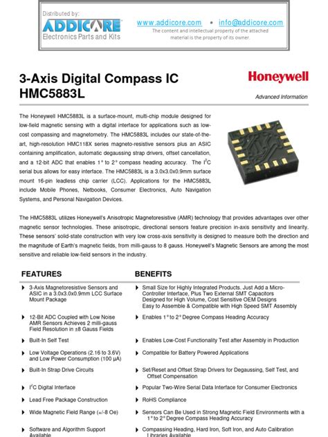 Hmc5883l Datasheet Pdf Printed Circuit Board Magnetometer Hmc5883l Datasheet Pdf Printed Circuit Board Magnetometer