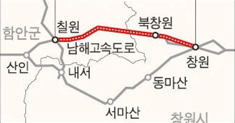 상습 지·정체 남해고속도로 창원~칠원분기점 67차선으로 확장