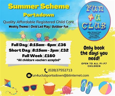 fun 4u club summer scheme