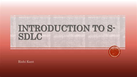 Introduction Of Secure Software Development Lifecycle Ppt