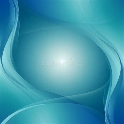 Dynamic Blue Wave Background With Smooth Flowing Lines Futuristic