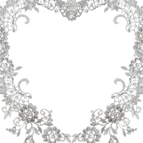 White Lace Frame
