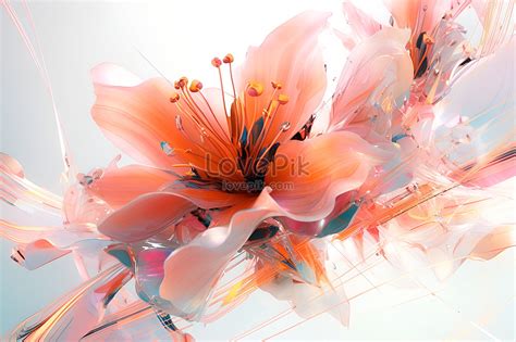 초록 히비스커스 꽃 그림