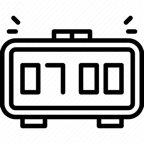 Digital Clock Alarm Timer Electronics Icon Download On Iconfinder