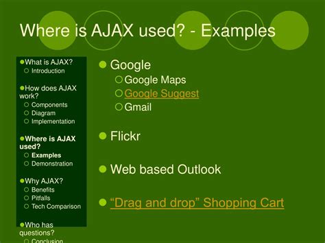 Ppt Ajax Technology Evaluation Powerpoint Presentation Free Download Id 3935104