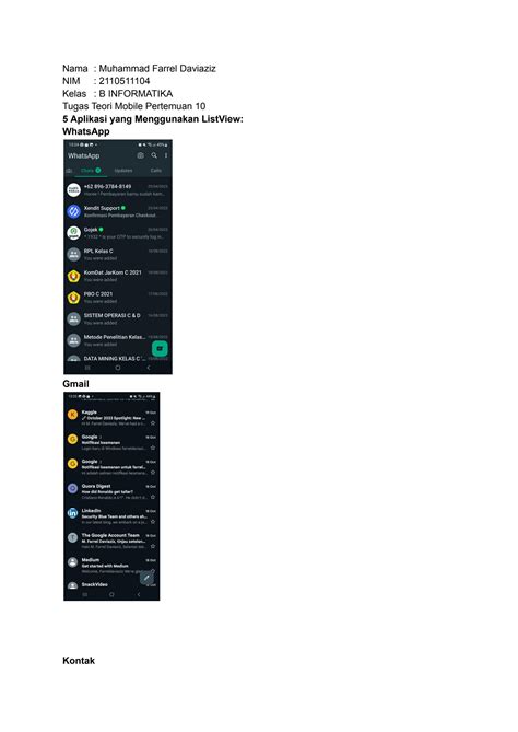 SOLUTION Contoh Aplikasi Yang Menggunakan Listview Dan Recycleview