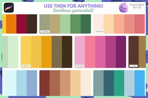 Procreate Color Swatch Bundle Free Download
