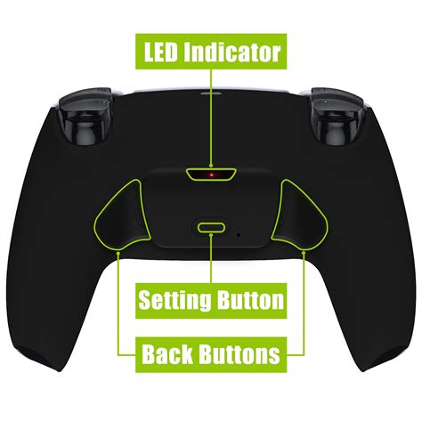 Extremerate Black Back Paddles Programable Rise 2 0 Remap Kit For Ps5 Controller Bdm 020