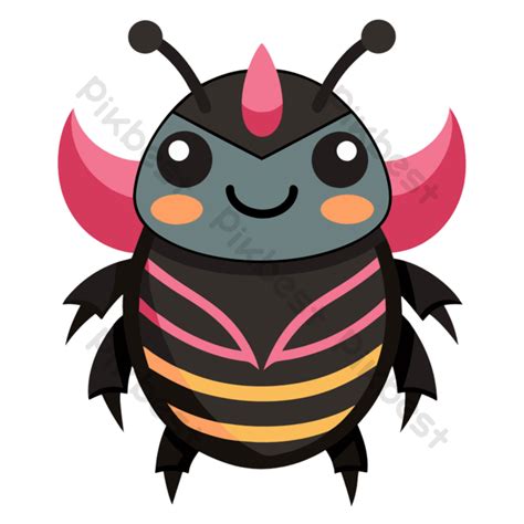 Beetle Walks Colorful Isolated Sticker Vector Png Images Free Download Pikbest