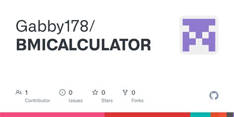 Github Gabby178bmicalculator Github Gabby178bmicalculator