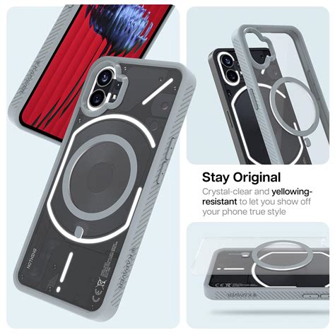 Best Nothing Phone 1 Back Cover Case Magsafe Support Mag X Gray