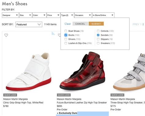 E Commerce Filter Ux Allow Users To Combine Multiple Filtering Values