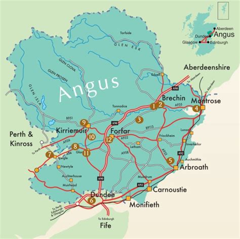 Angus Scotland Map
