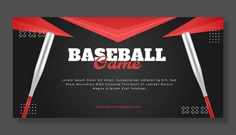 Premium Vector Baseball Template Design