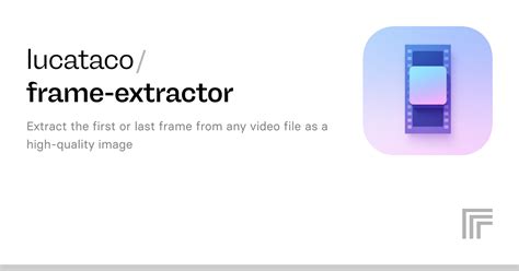 Lucatacoframe Extractor Run With An Api On Replicate