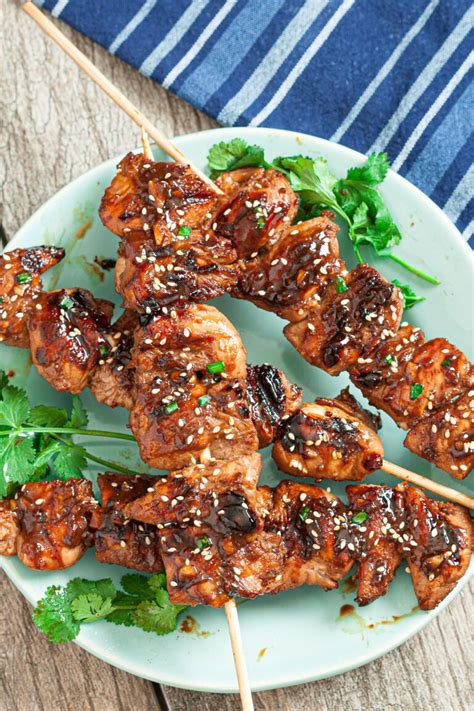 Asian Chicken Skewers Chew Out Loud