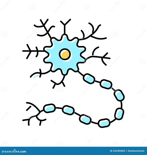 Neuron Human Color Icon Vector Illustration Stock Vector Illustration