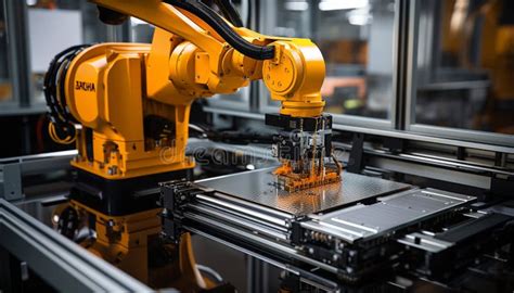 Futuristic Efficient Smart Automation Robot Revolution Production Replace Human Ai Power