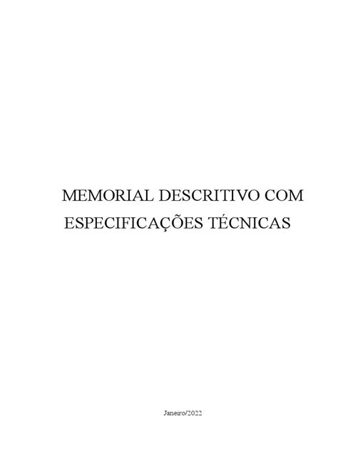 Memorial Descritivo Galeria Timbo Pdf Concreto Argamassa Alvenaria