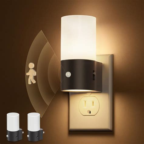 L Lohas Led Motion Sensor Night Light [2 Pack] Motion Activated Night Light Plug Into Wall