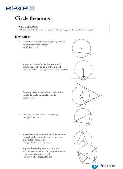 2b Circle Theorems Material Igcse