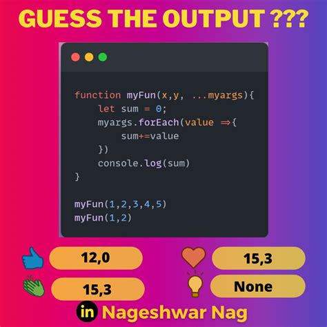 Nageshwar Nag On Linkedin Javascript Frontenddaily 31 Comments