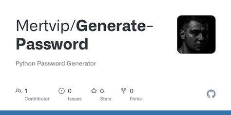 Github Mertvipgenerate Password Python Password Generator