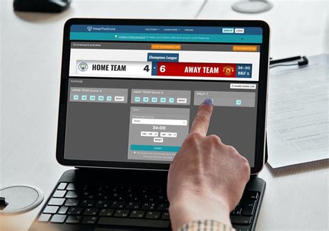 Online Soccer Scoreboard And Score Overlay